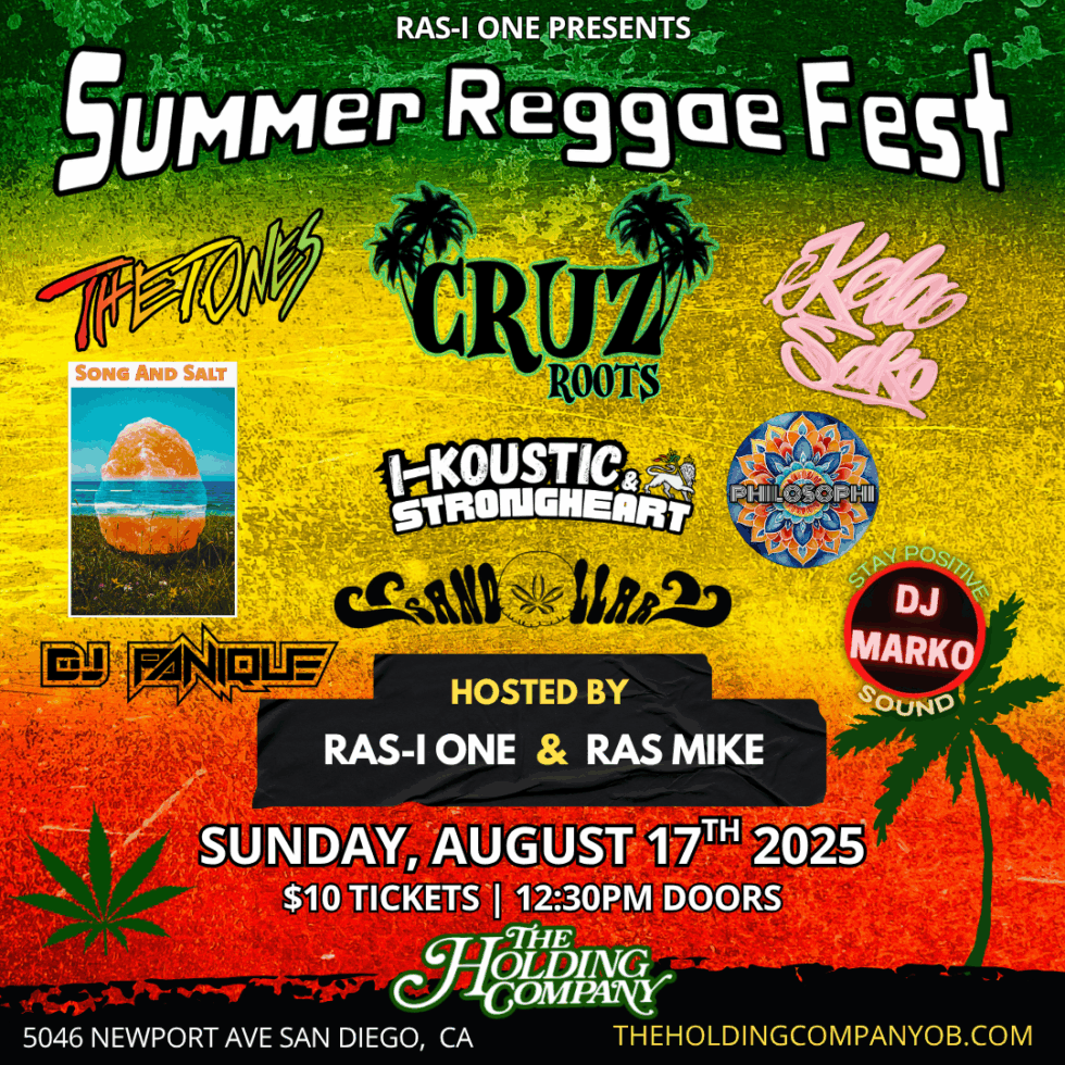 RAS-I ONE PRESENTS: Summer Reggae Fest - The Holding Company
