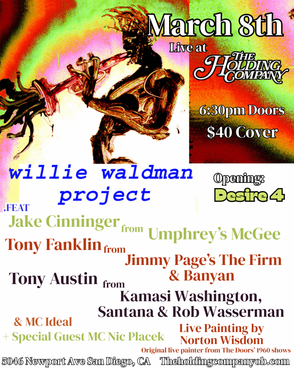 Willie Waldman Project Feat Jake Cinninger (of Umphrey's McGee), Tony ...